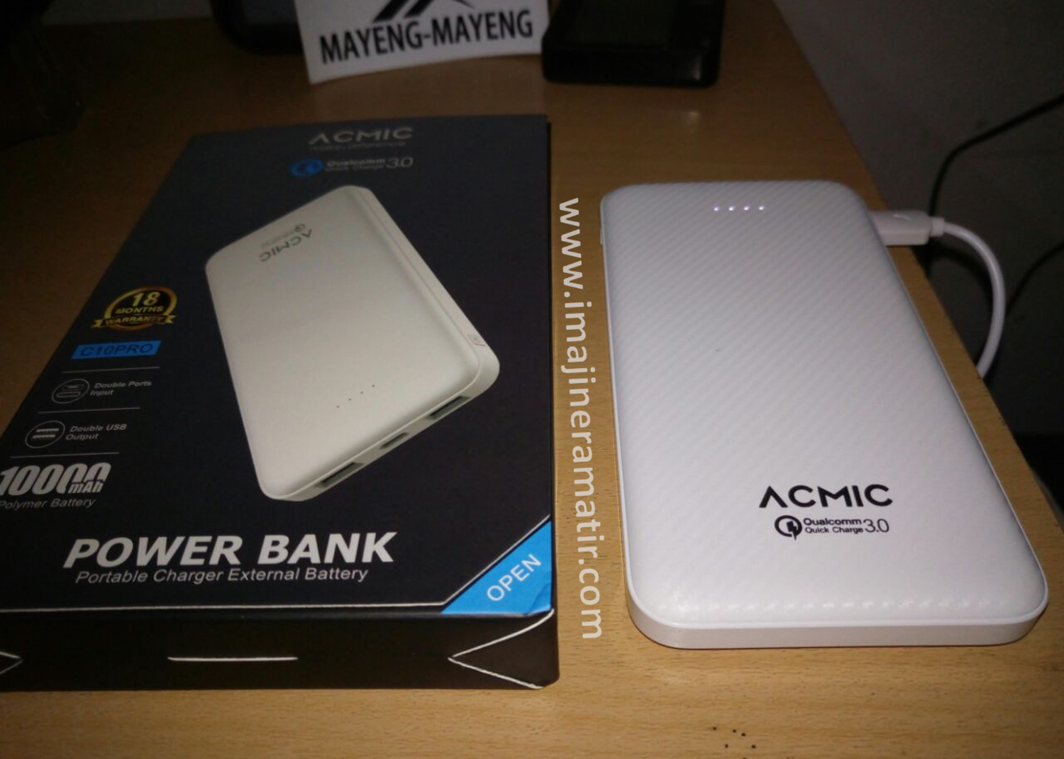 Menguji Kapasitas Power Bank Acmic C10pro - Mister Tekno
