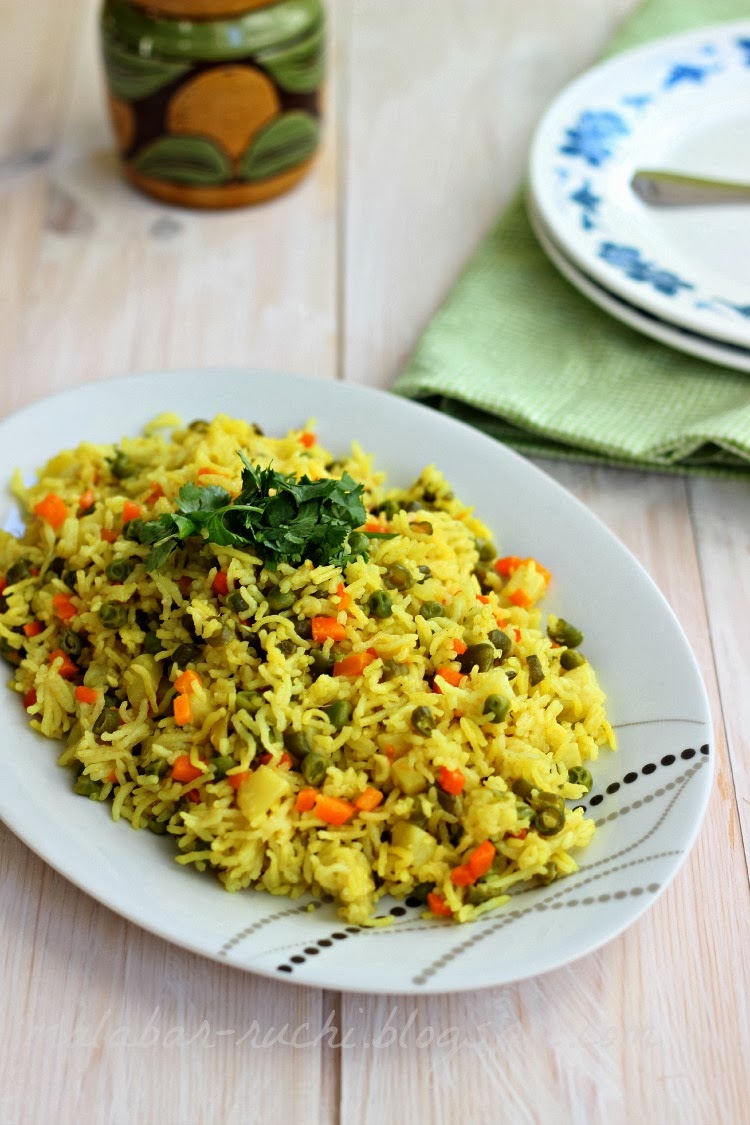 RUCHI: Pressure cooker Vegetable Pulav ( step by step ) and Autumn in ...