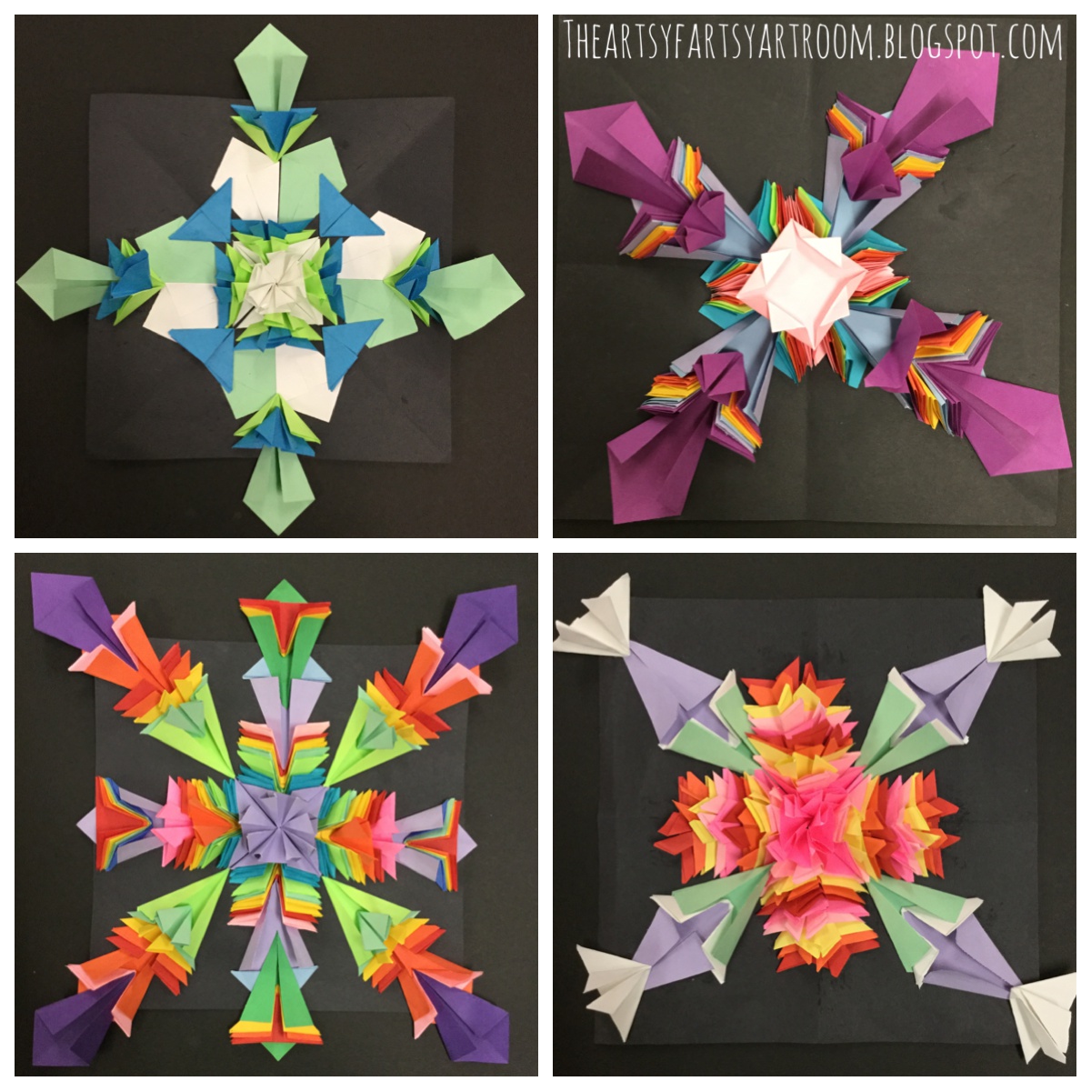 The Artsy Fartsy Art Room: Radial Paper Relief Sculptures (2015/16)