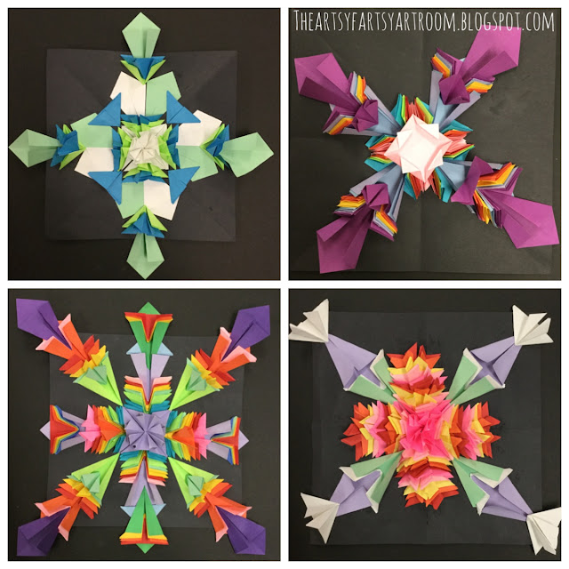 The Artsy Fartsy Art Room: Radial Paper Relief Sculptures (2015/16)