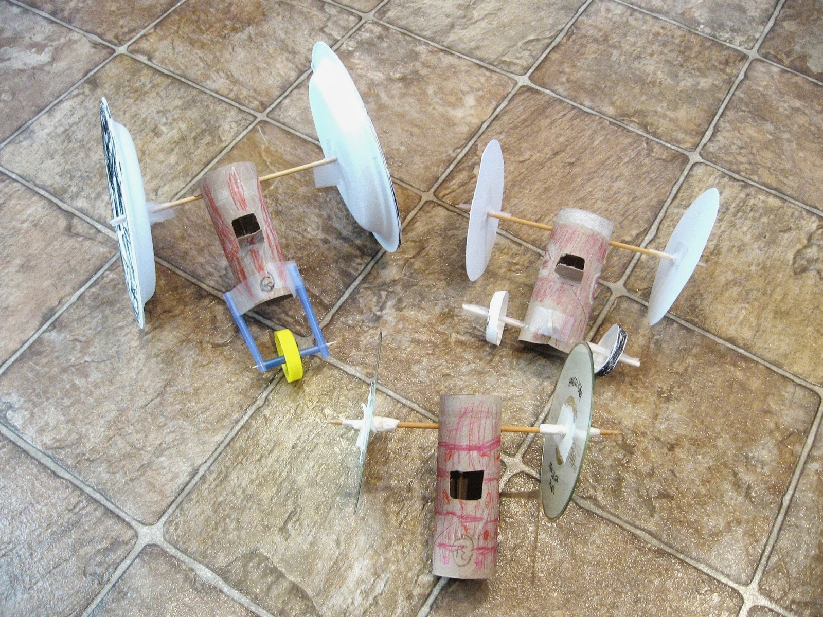 Almost Unschoolers: Summer Fun 2014 - Rubber Band Racers