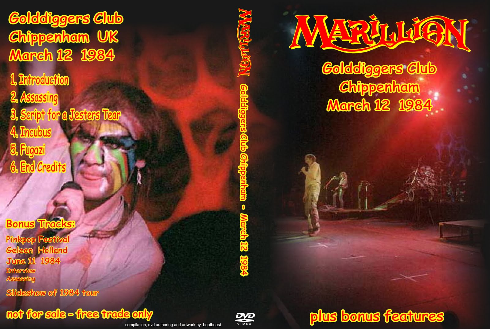 fishoutofwater: golddiggers club, chippenham, 12.03.1984