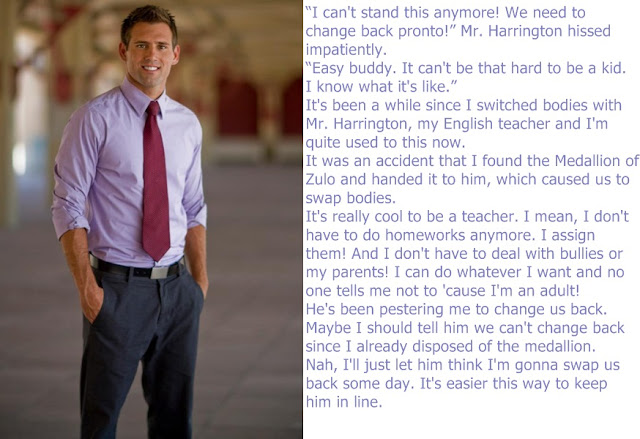 YoungTrevor's male body swap caps: Cool To Be A Teacher