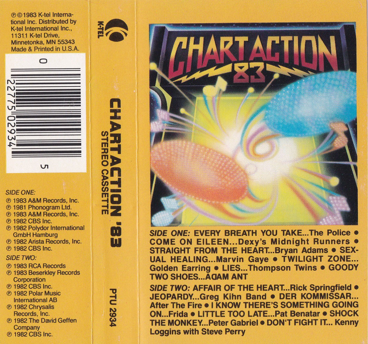 K-Tel Kollection 1973-1983: CHART ACTION '83 [1983]