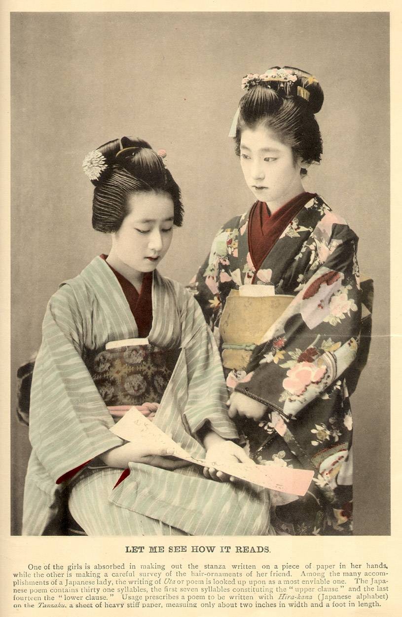 34 Beautiful Hand Tinted Color Photographs Illustrate Japanese Customs ...