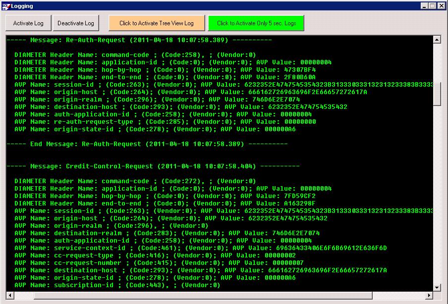 Fabricio's Apps: OCS Diameter Server