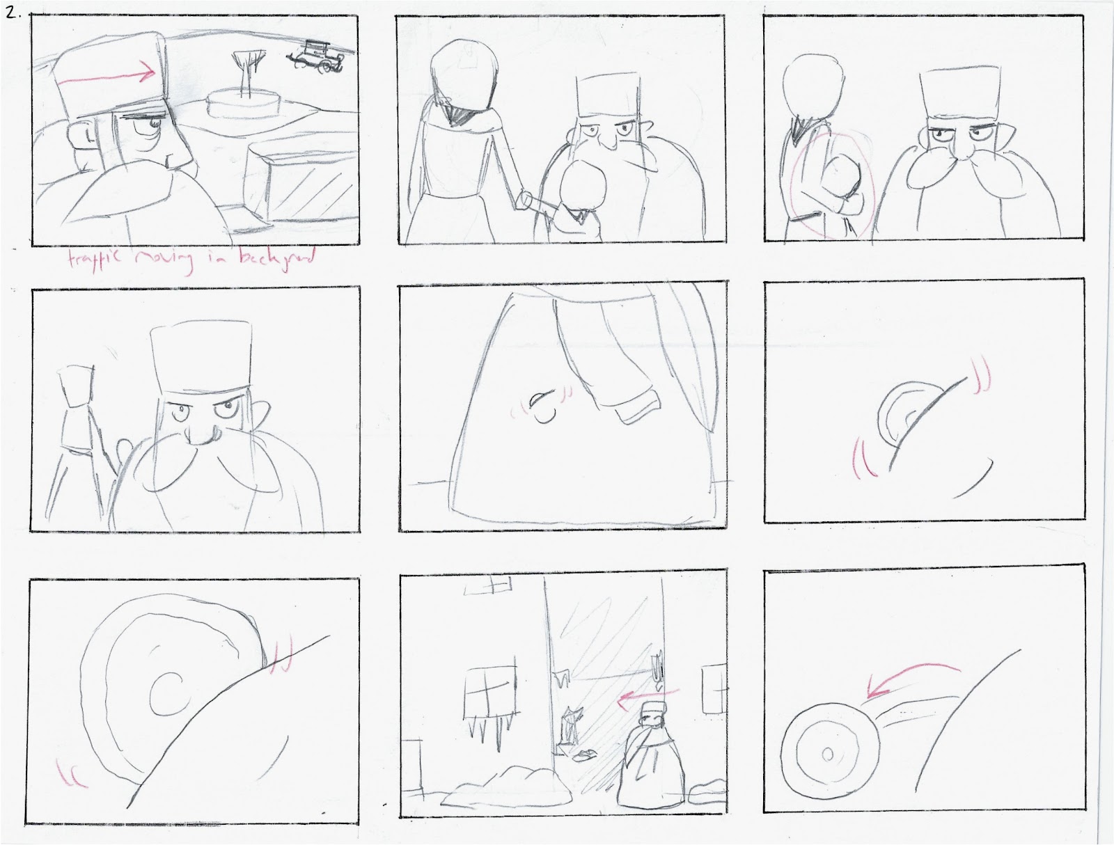 Edward Hudson Animation Year 2 - Term 2: Storyboards for Animatic