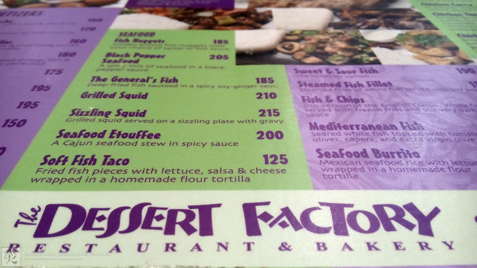 The DESSERT FACTORY RESTAURANT & BAKERY