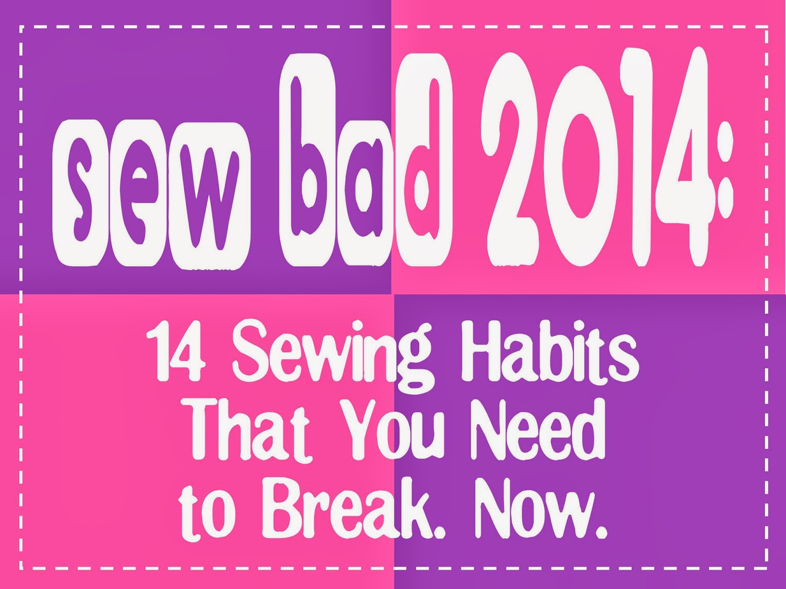 Ms. Elaineous Teaches Sewing: SEW BAD: 14 Sewing Habits that You Need ...