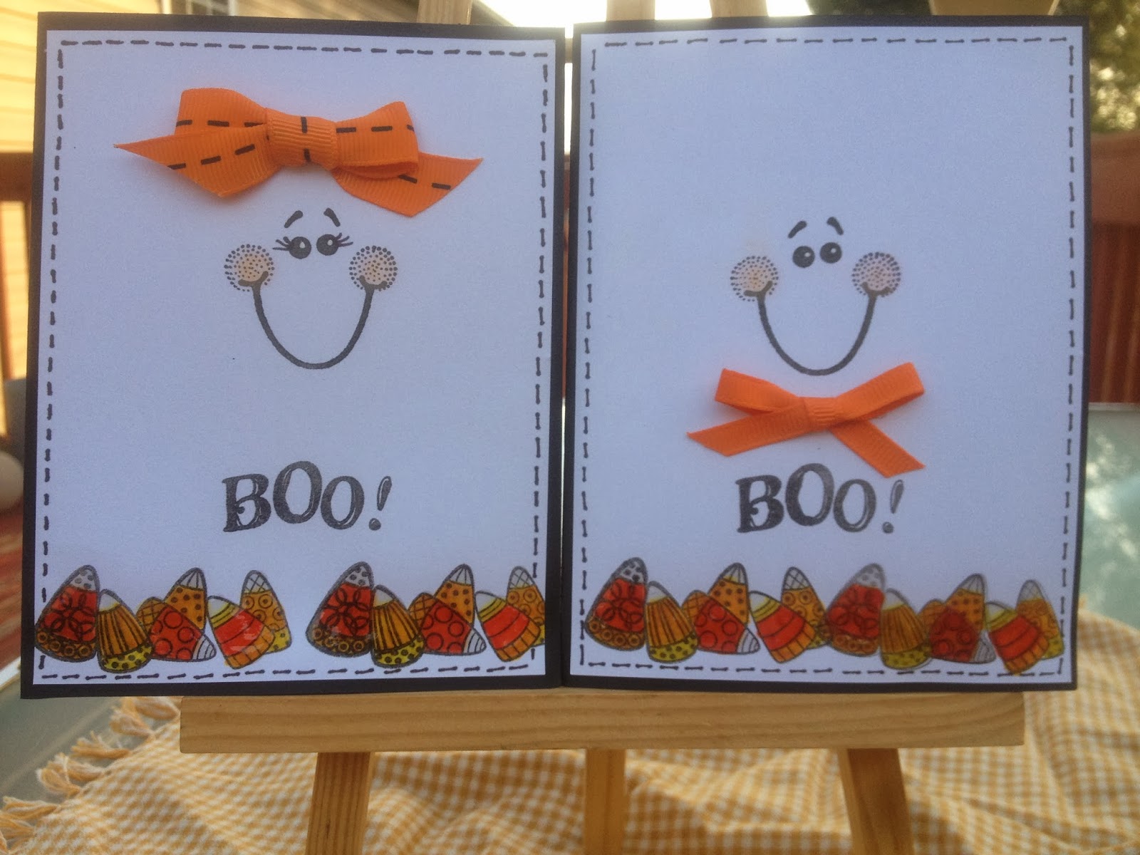 Scrap-n-Sew Granny: BOO Girl and Boy Cards
