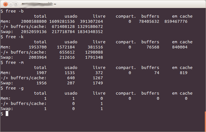 Magus Code: Como ver o total de memoria livre através do terminal linux