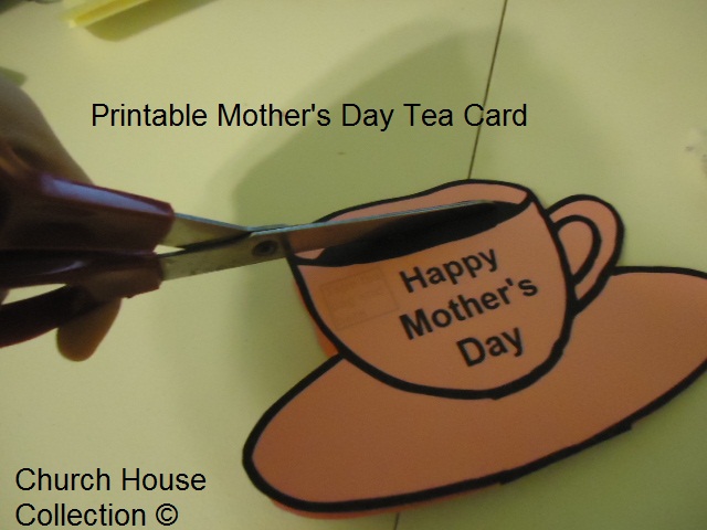 Church House Collection Blog: Printable Mother's Day Tea Cup Card Template