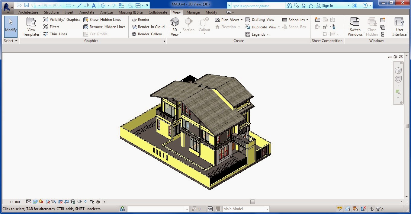 Revit Architecture in Revitland,everything with Revit