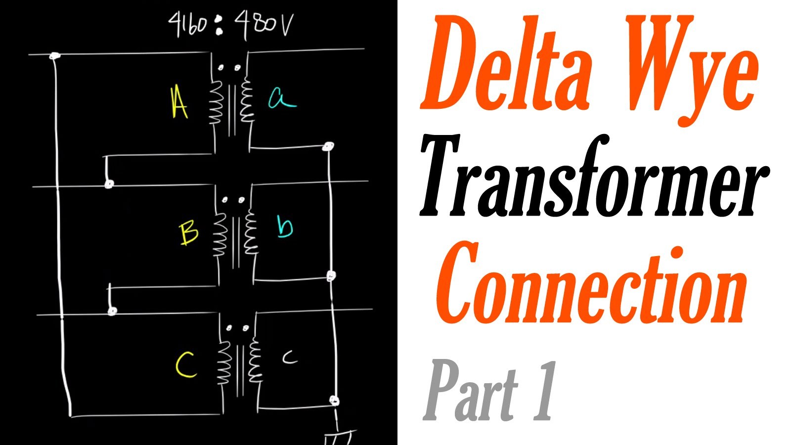 Delta-wye transformer