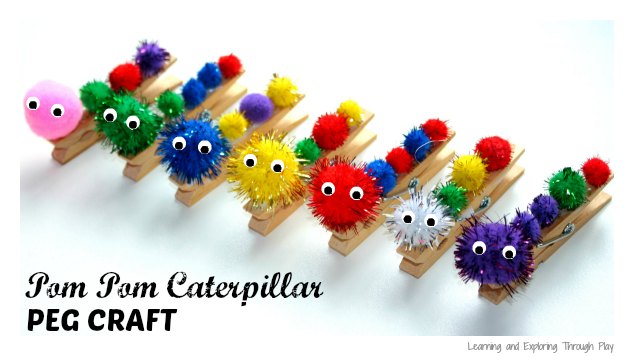Learning and Exploring Through Play: Caterpillar Peg Craft