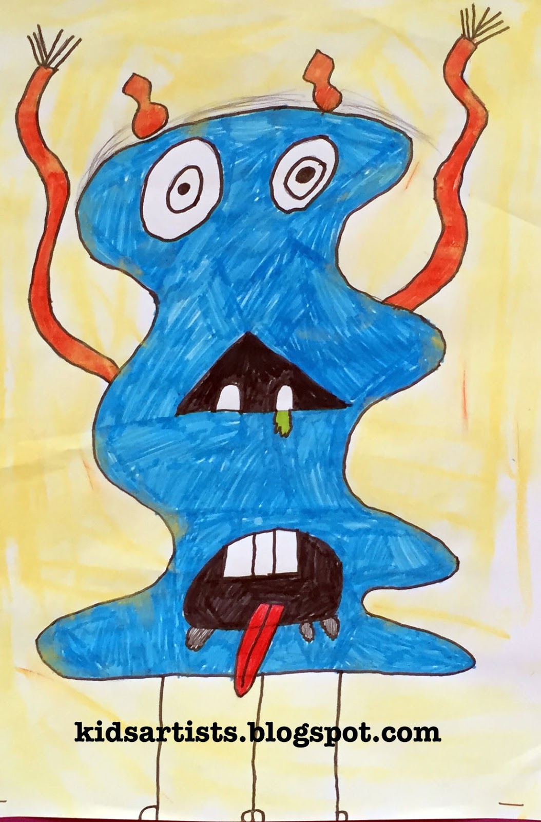 Happy Monster Illustration