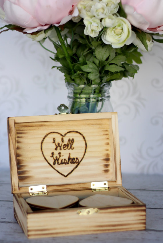 Rustic Chic Well Wishes Box Personalized Decor - Unxia