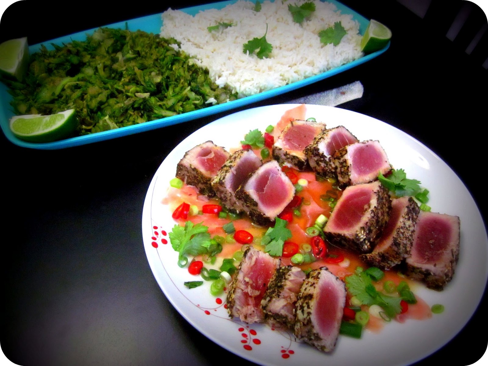 Ian & Brittany's Blag: Kitchen Adventures: Seared Asian Tuna