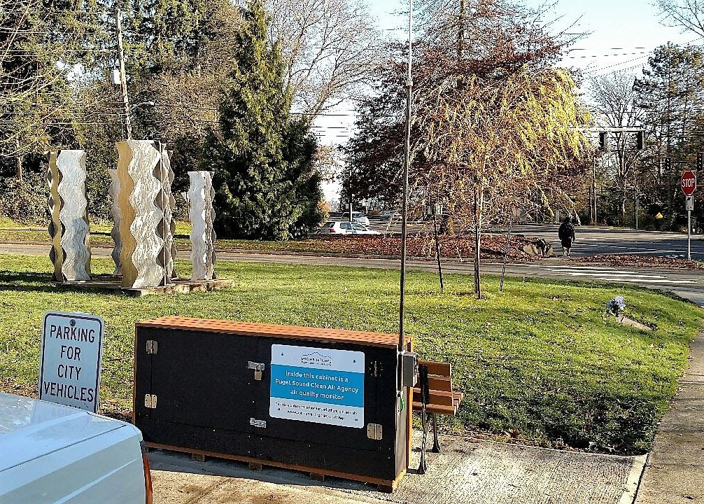 Air Pollution Bench Monitoring Station installed in Lake Forest Park ...