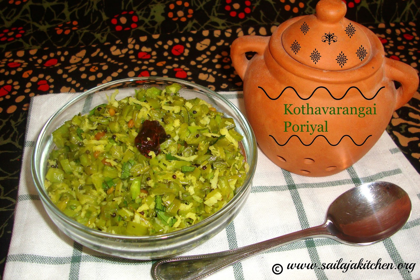 Sailaja Kitchen...A site for all food lovers!: Kothavarangai Poriyal ...