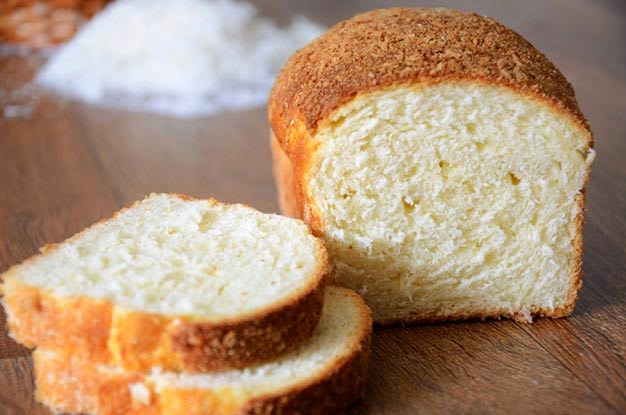 Pão rápido de coco ~ Receitas D'Avental