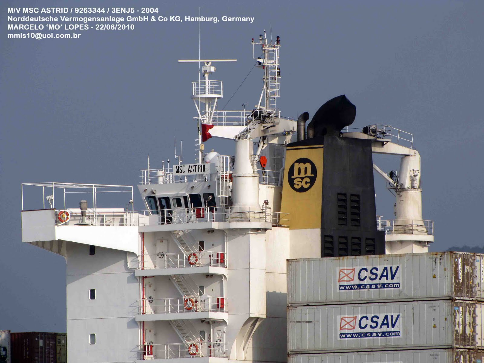 Santos Shiplovers: M/S MSC Astrid / 3ENJ5