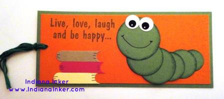 Indiana Inker: Bookworm Bookmark
