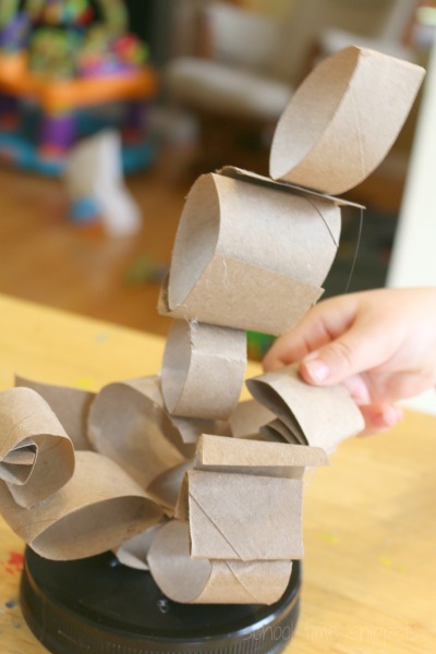 Paper Tubes Process Art Sculpture | School Time Snippets