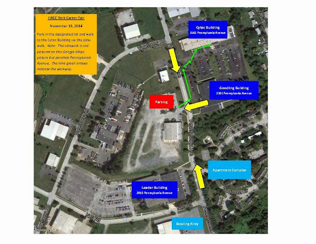 HACC York Campus Map