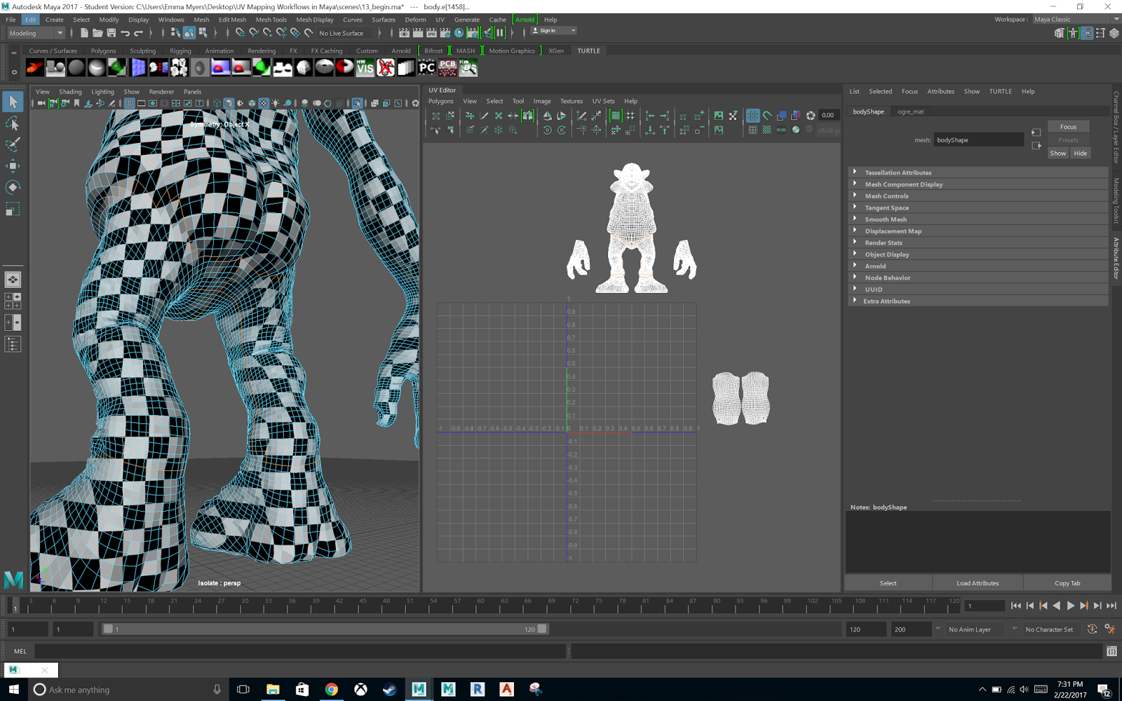 3D Modeling 1 OC: UV Mapping SCHOOL