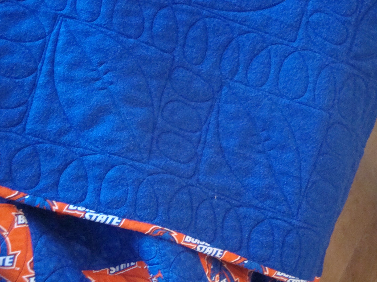 brasier house: BOISE STATE QUILT