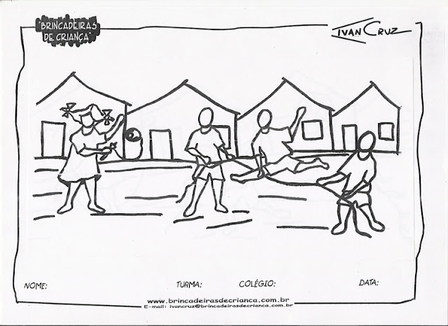 Baú da Web: Ivan Cruz desenhos para imprimir e colorir