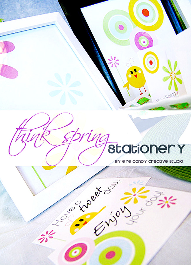 Eye Candy Creative Studio: COLLECTION :: Think Spring Stationery Line