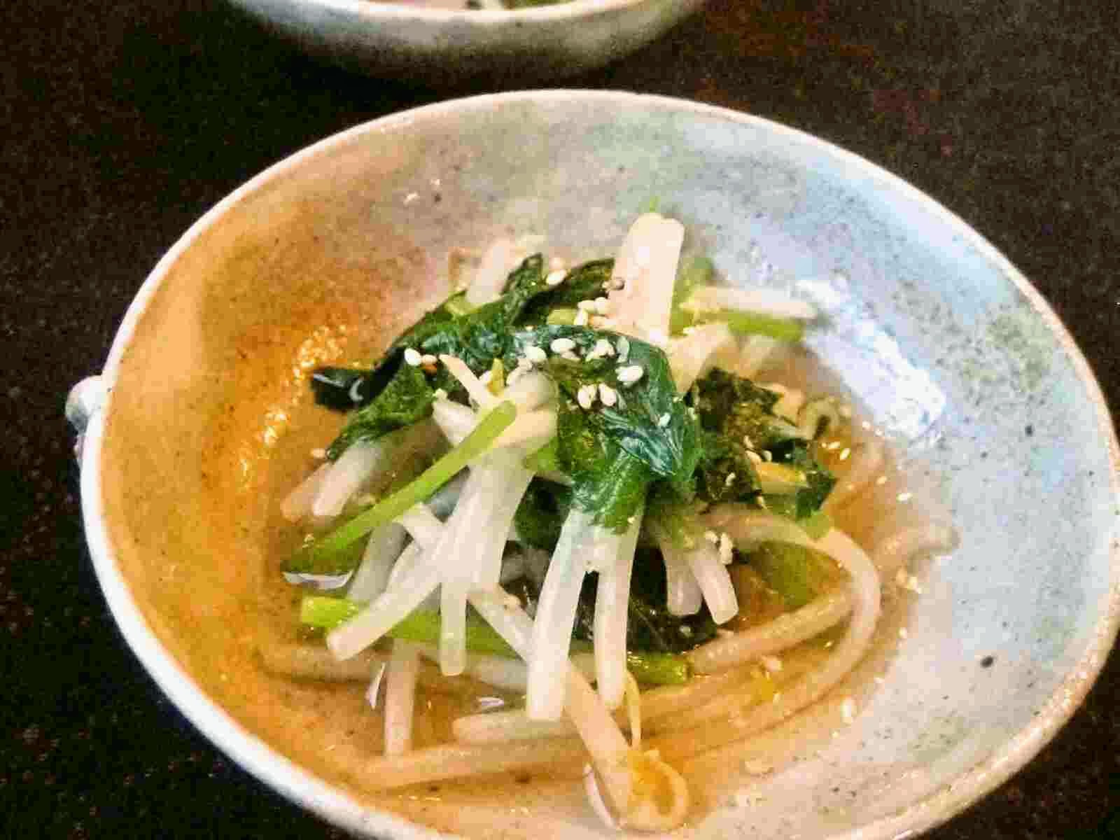 Recipes for Tom: Moyashi to mitsuba no ohitashi / bean sprouts and ...
