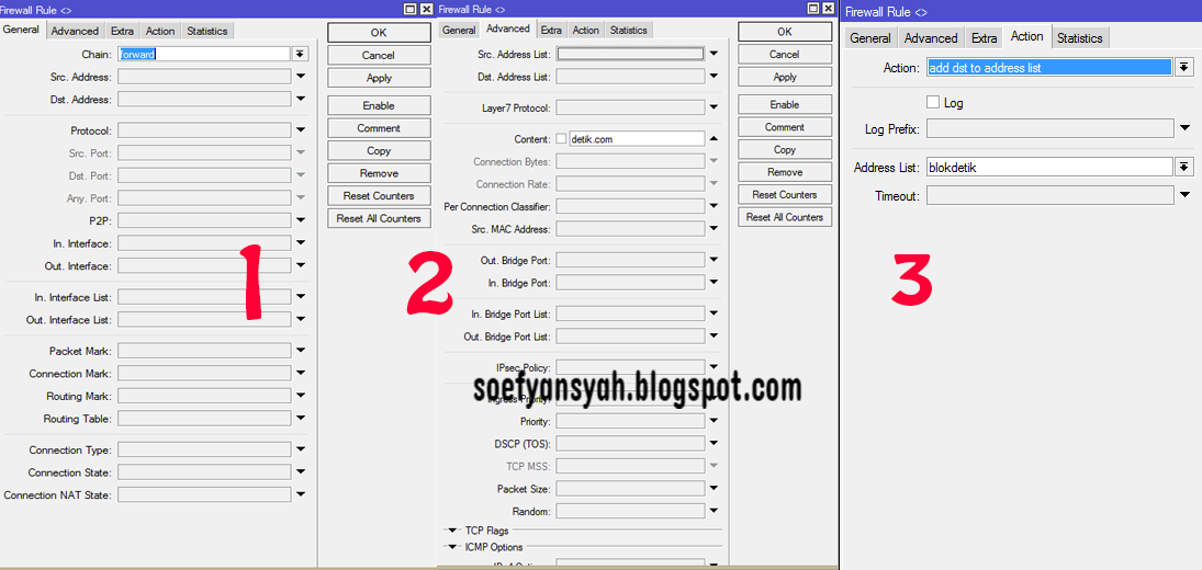 cara mudah blokir website menggunakan mikrotik firewall filter rules ...