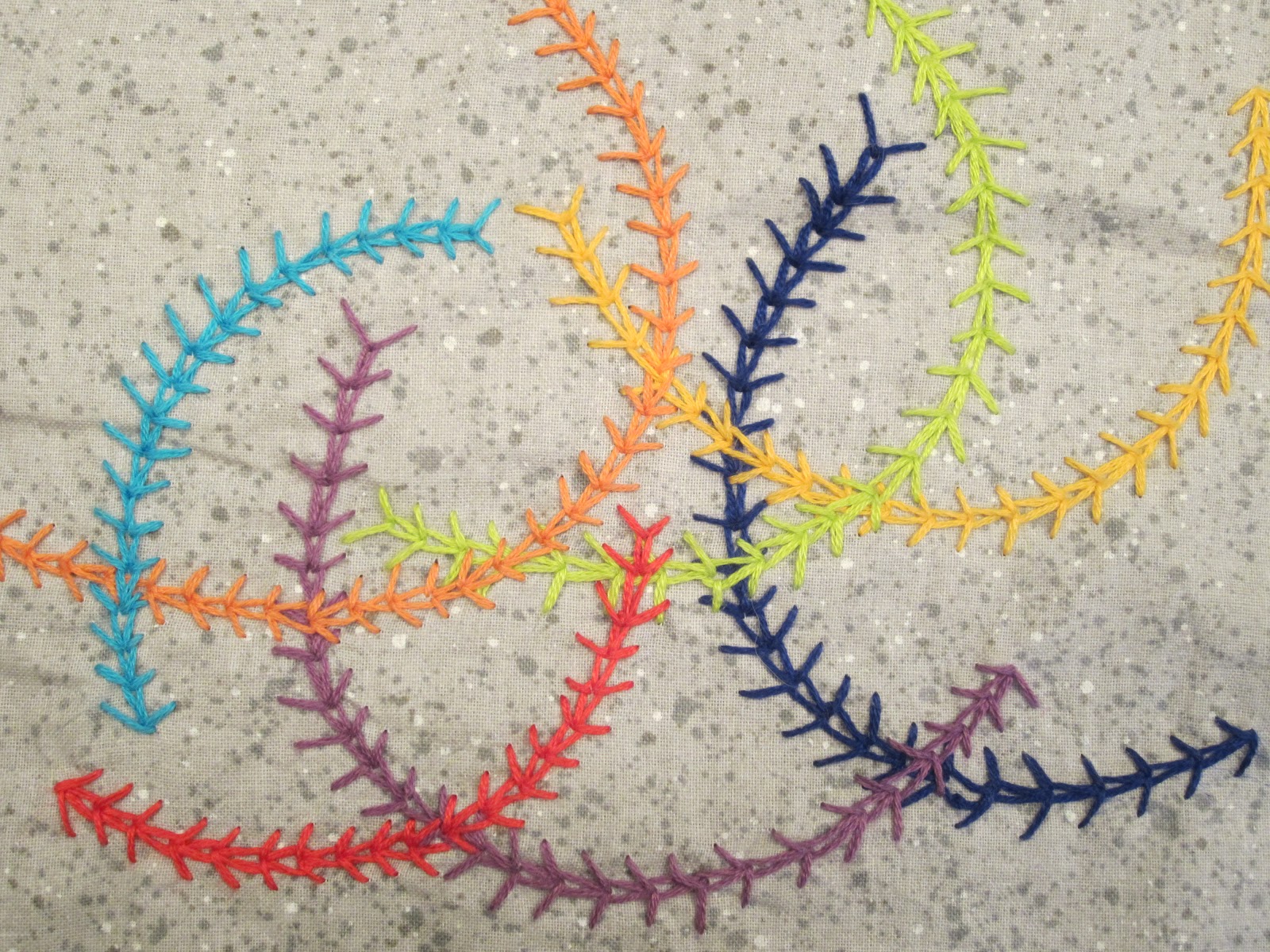 Harvest Moon by Hand: Take a Stitch Tuesday - Wheatear Stitch - Week 17