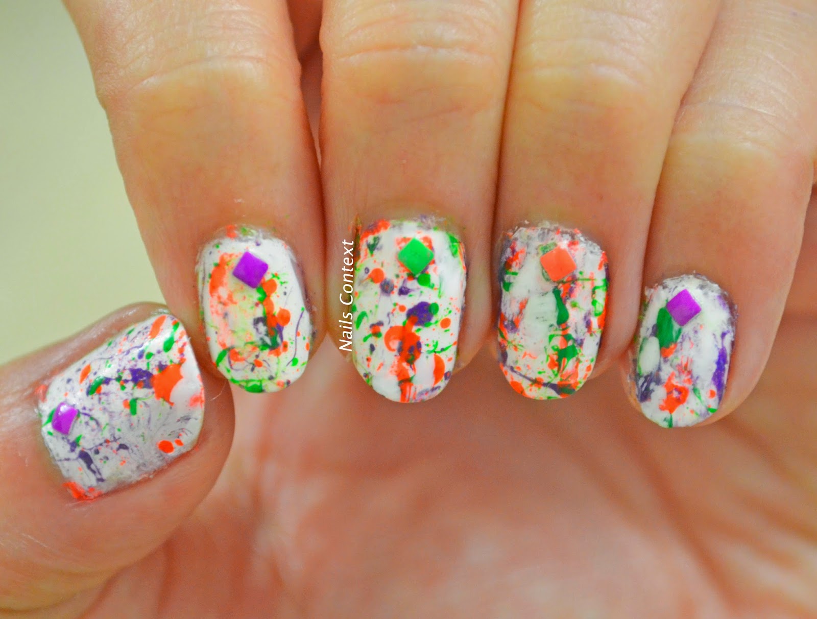 Nails Context: Splatter Nail Art