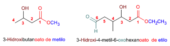 compuestos orgánicos : Esteres