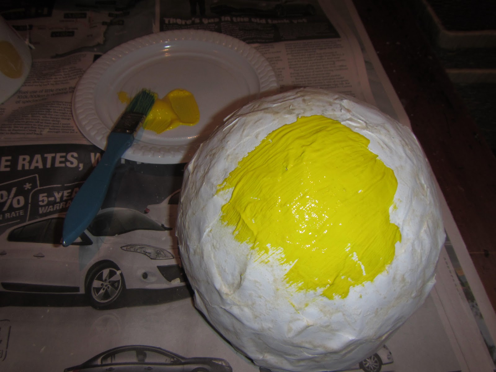 Crafty little people: Paper mache Easter egg basket