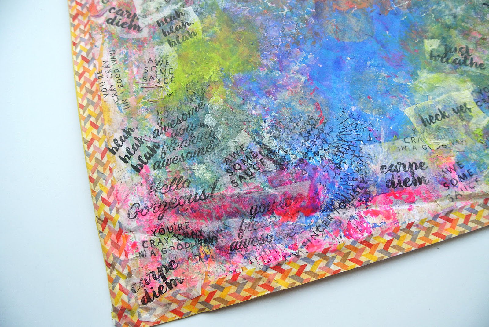 Do More With Less: Messy mail art (tutorial)