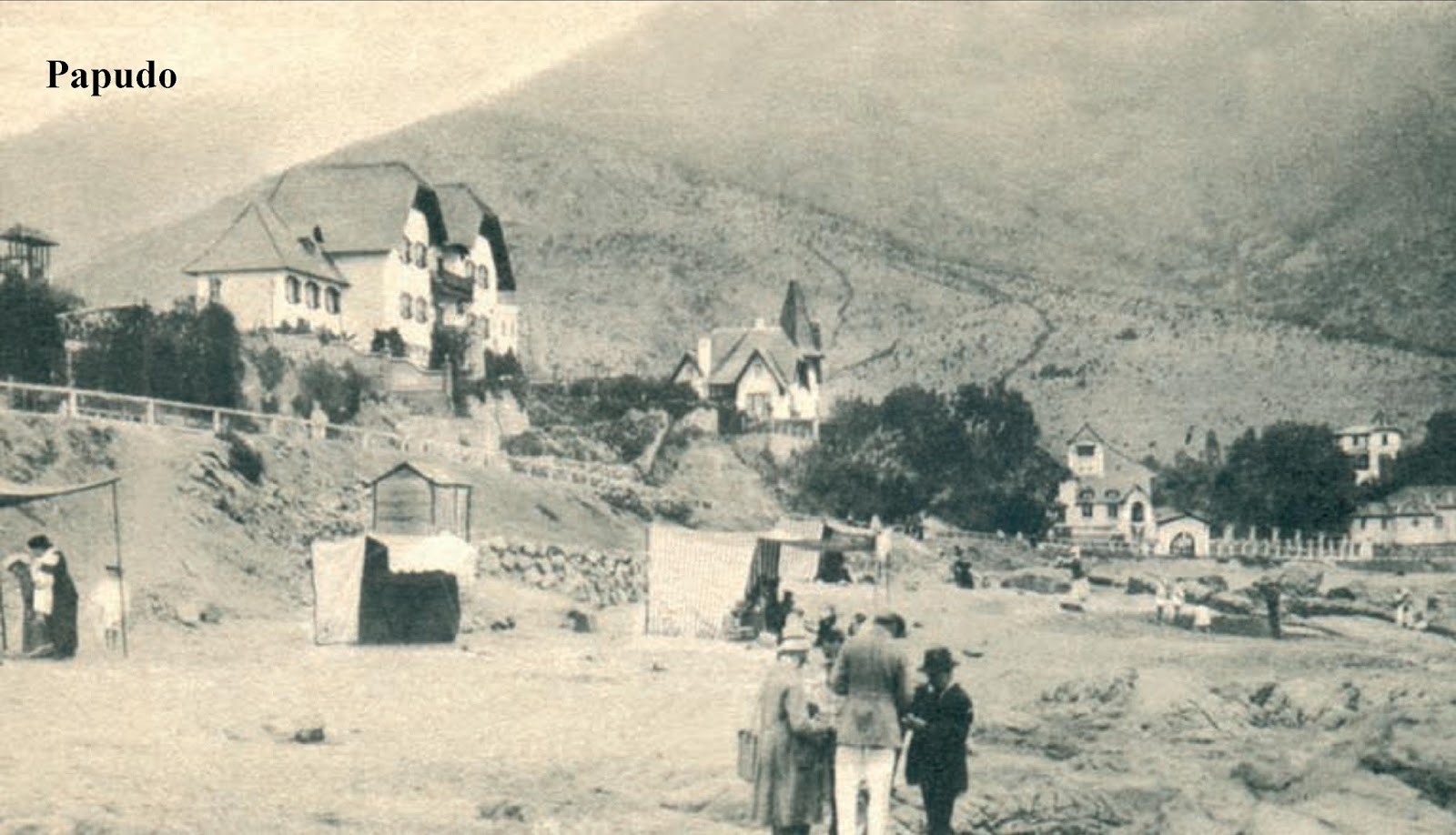 Imágenes de Chile del 1900: Papudo y Zapallar