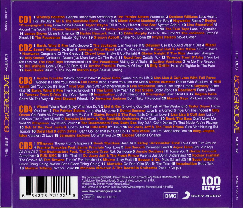 ENTRE MUSICA 100 HITS The Best 80s Groove Album V A 5 CDs entre-musica-100-hits-the-best-80s-groove-album-v-a-5-cds