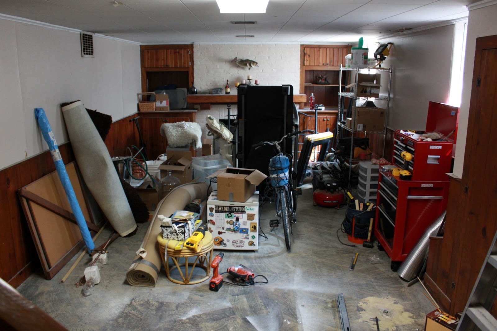 Russet Street Reno: Our basement family room