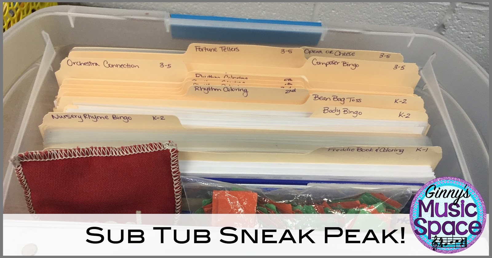 Ginny's Music Space: Sub Tub Sneak Peek!