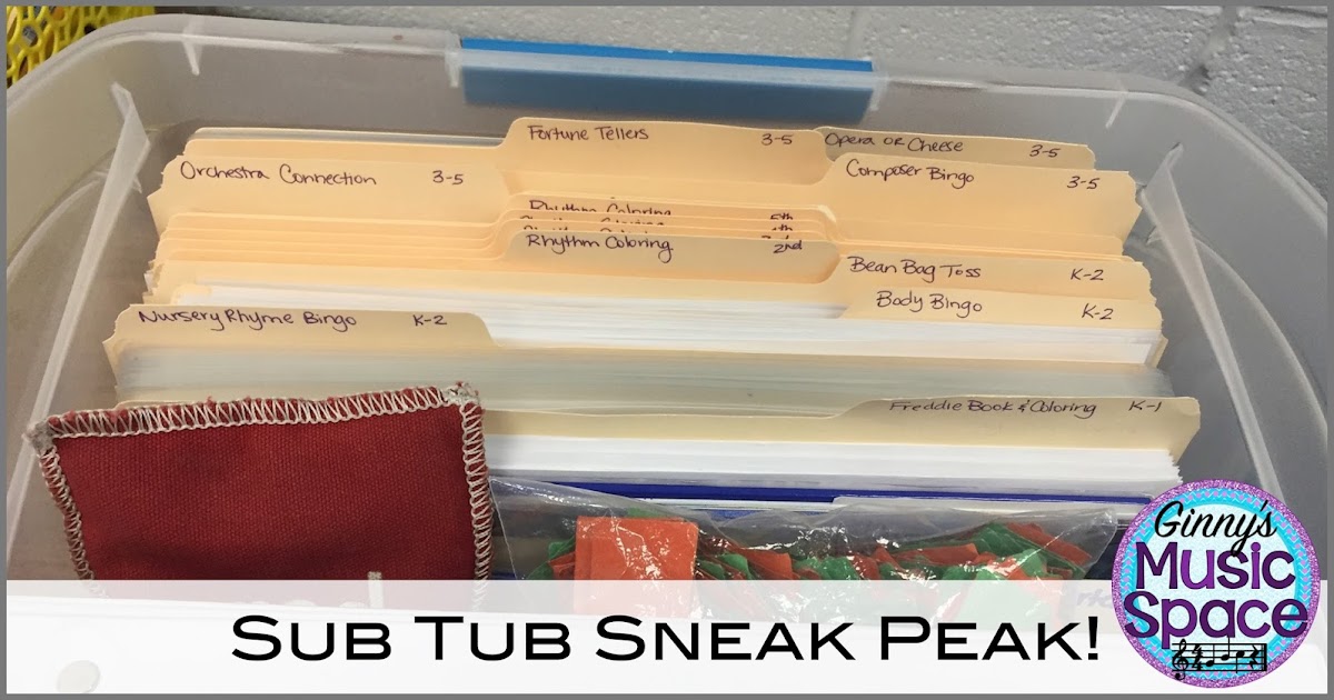 Ginny's Music Space: Sub Tub Sneak Peek!