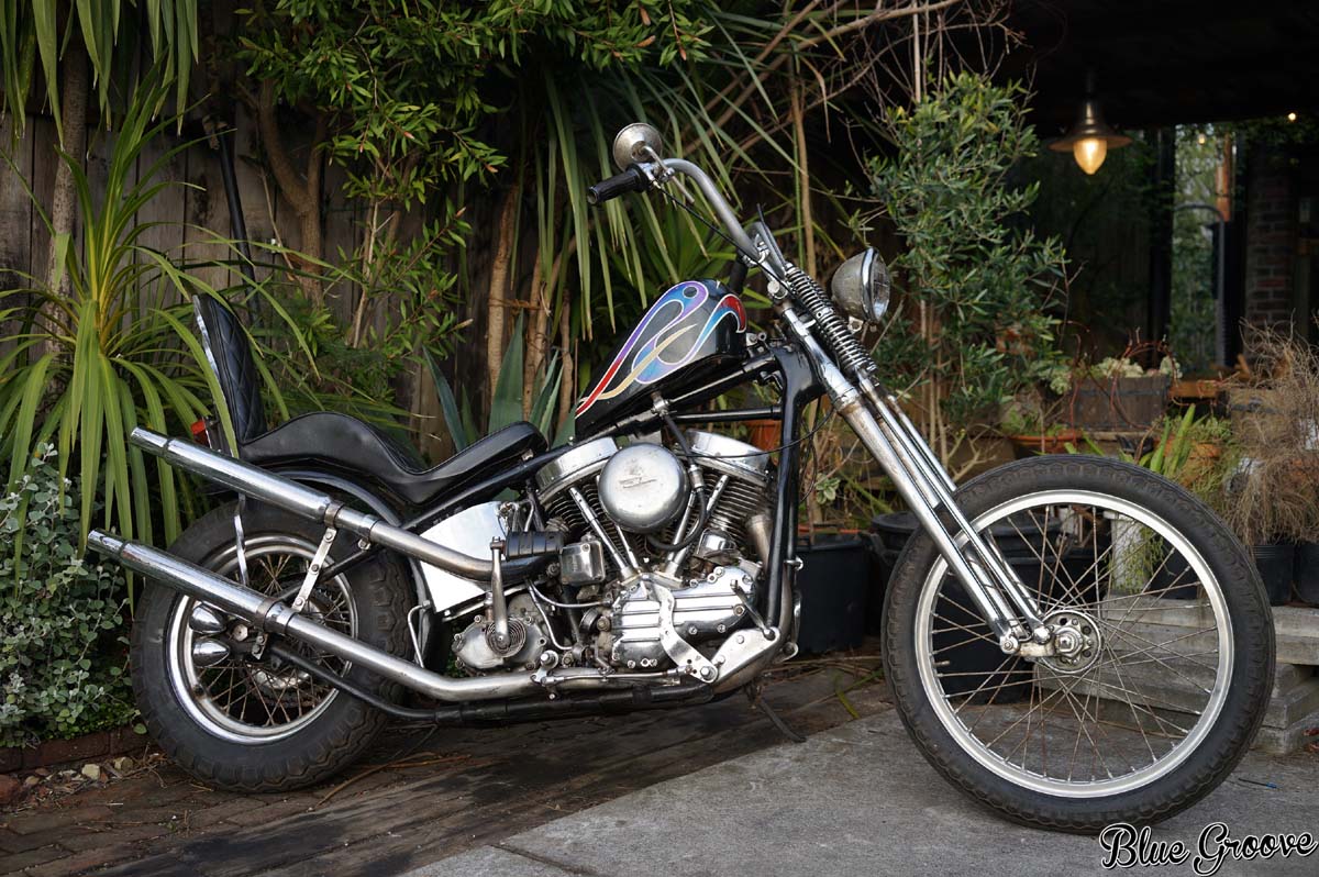 BLUE GROOVE SHOP BLOG: - SOLD - 50`Panhead Survivor Chopper
