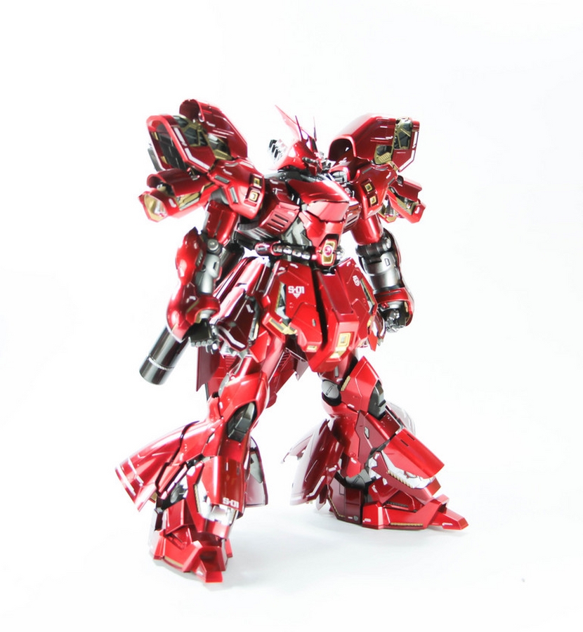 Custom Build: MG 1/100 Sazabi Ver.KA Full Weapons (Metallic color)