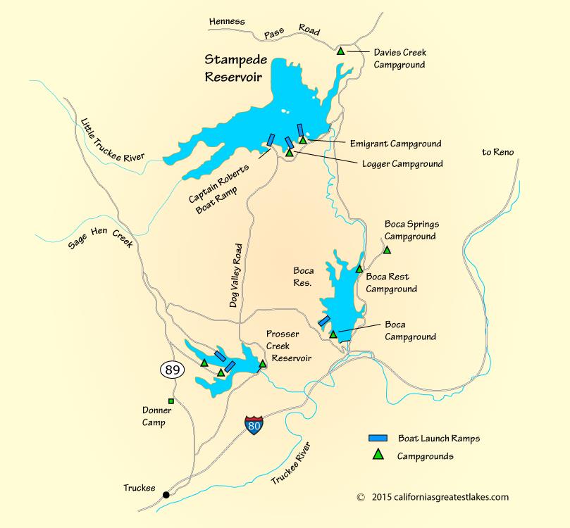 Wes' Travels to California Lakes: Stampede Reservoir - Sierra County ...