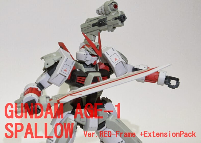 GUNDAM GUY: 1/144 Gundam AGE-1 Spallow Ver. Red-Frame + Extension Pack ...