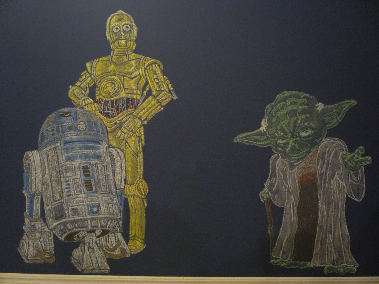 Shrunken Giraffe Crafts: Chalkboard Wall - Star Wars